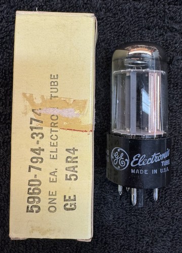 1 NOS NIB GE 5AR4 Copper Plate Rectifier Tube USA 1965 | eBay