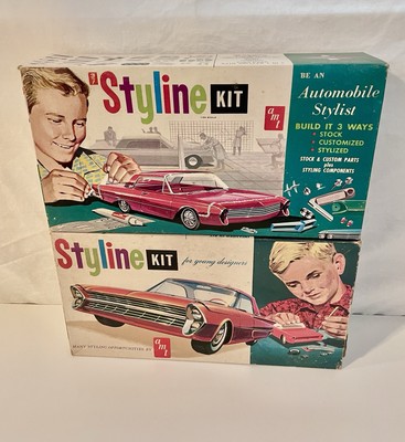 BOX ONLY- Lot Of 2 AMT Styline Plastic Model Kit Boxes Vtg 60s Ranchero ...