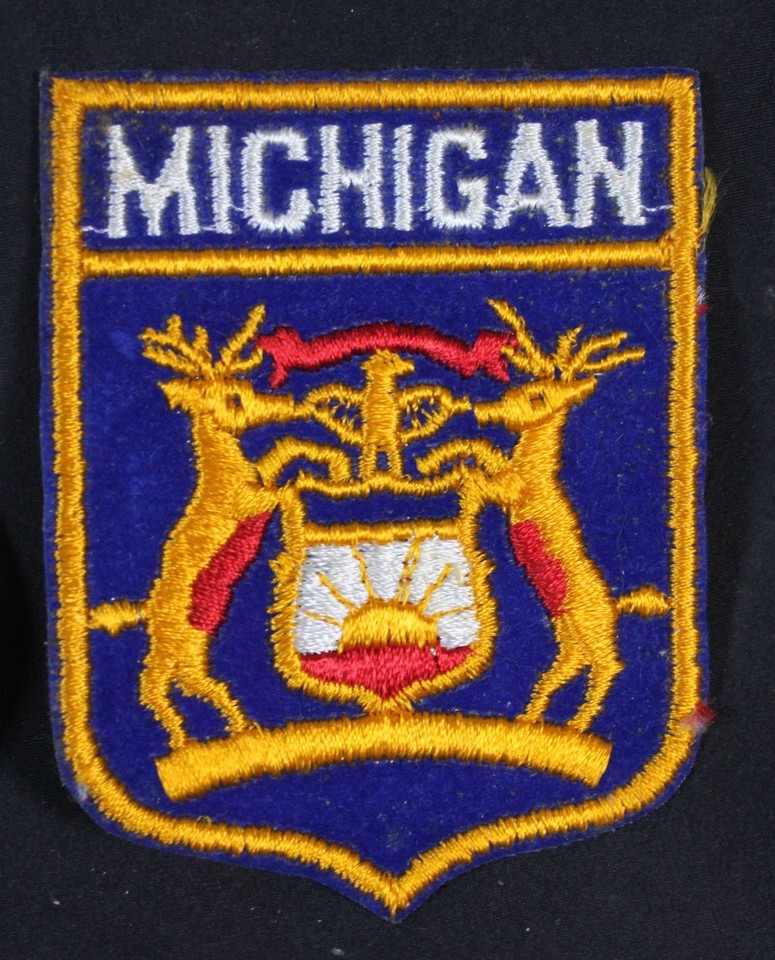2 Vtg Michigan Patches Lot Badges Michi-Gander Goose State Emblem ...