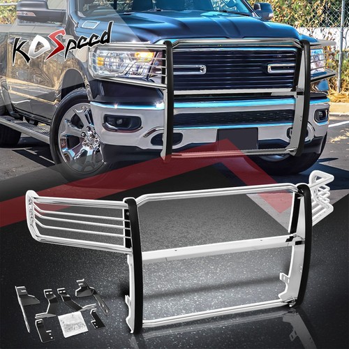 Chrome Front Bumper Push Bar Brush Grille Grill Guard for 19-20 Ram ...