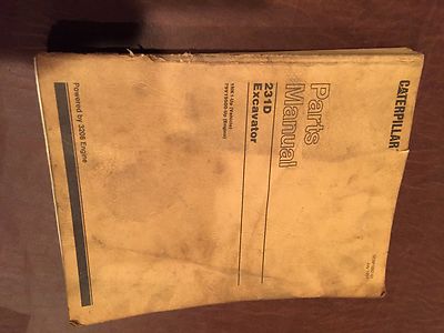 CAT CATERPILLAR 231D 231 EXCAVATOR PARTS CATALOG MANUAL BOOK 1NK | eBay