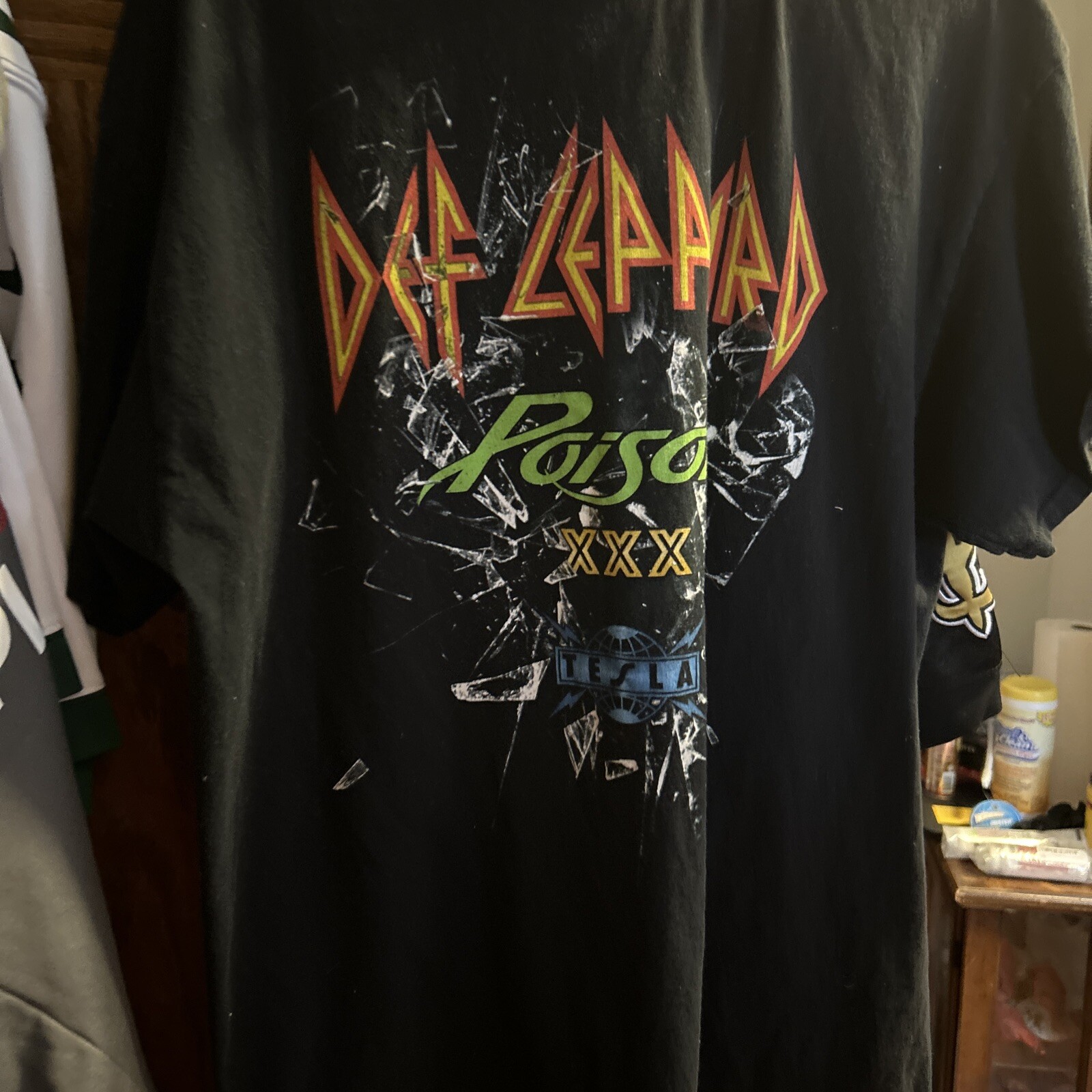2017 Def Leppard Poison And Tesla Tour T-shirt - Gem