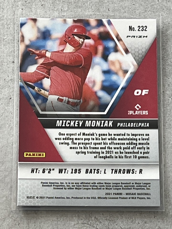 2021 Panini Mosaic Mickey Moniak #232 Philadelphia Phillies | eBay