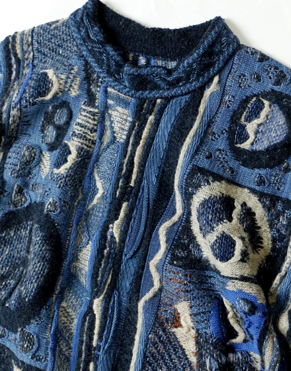 Kapital 7G Knit Boro Sweater gauge Gaudy size 1 (small) | eBay Kapital 7G Knit Boro Sweater gauge Gaudy size 1 (small) | eBay