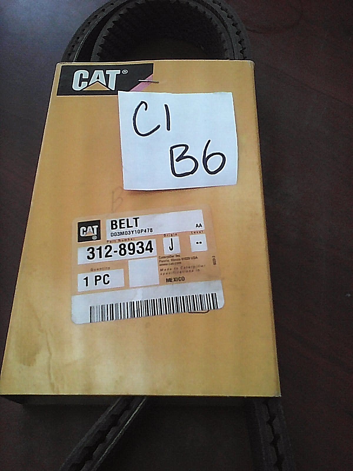 Genuine OEM Caterpillar CAT Belt 312-8934 V | eBay