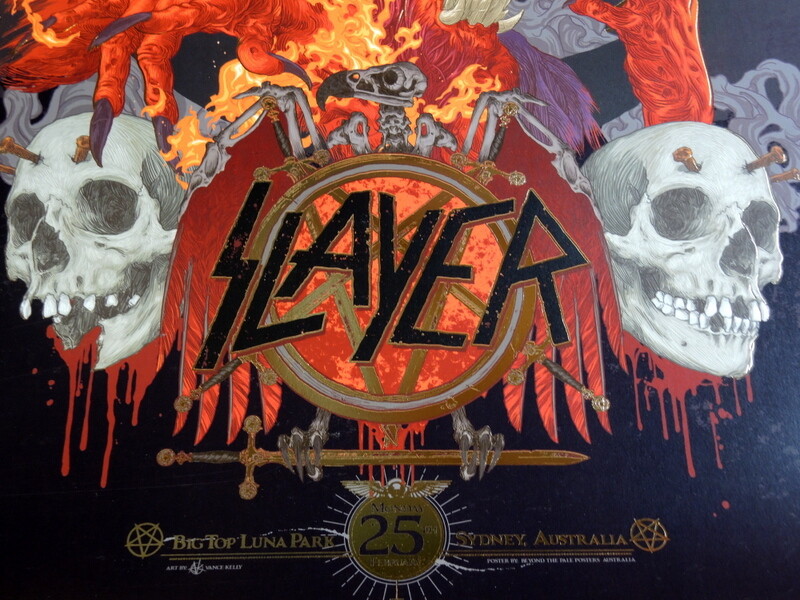 SLAYER - 2013 - LUNA PARK - SYDNEY - VANCE KELLY -POSTER - GICLEE | eBay