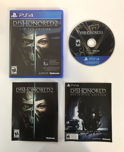 Dishonored 2 [Limited Edition] PS4 (PlayStation 4, 2016) Bethesda - CIB ...