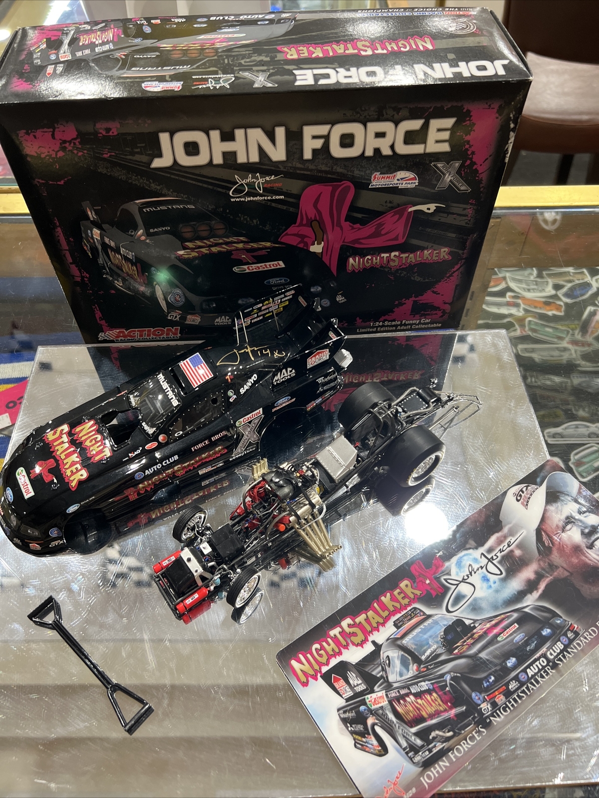 JOHN FORCE NIGHT STALKER 1:24 FUNNY CAR 2009 FORD MUSTANG LIMITED ...