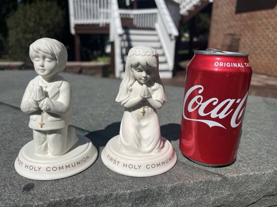 Hallmark Pair Boy Girl First Holy Communion Porcelain Figurine 5” | eBay
