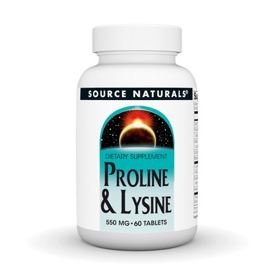 Source Naturals, Inc. L-Proline 275/L-Lysine 275 60 Tablet | eBay