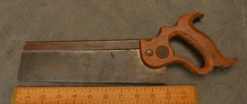 Henry Disston & Sons 10" Back / Dovetail / Tenon Saw 12 TPI - Straight ...