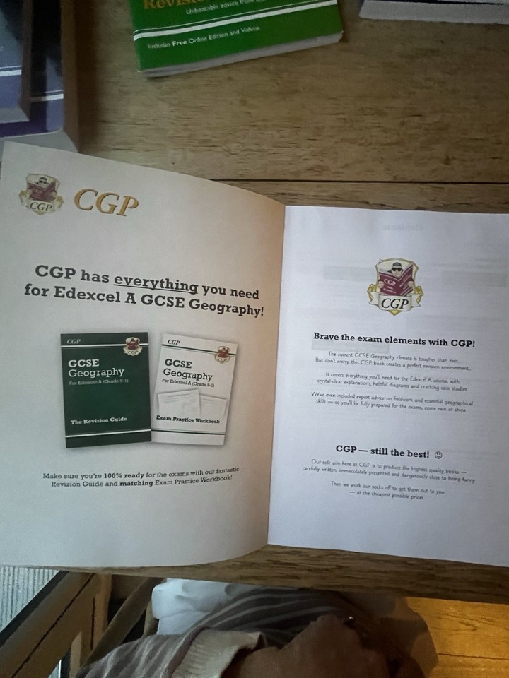 CGP GCSE GEOGRAPHY Revision Guide For Edexcel A (Garde 9-1) | eBay UK