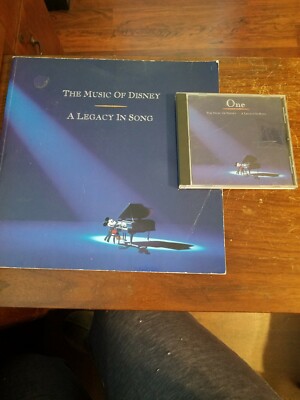 Disney CD & Book 1992 The Music of Disney A Legacy in Song GC cover ...