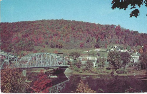TIDIOUTE, PENNSYLVANIA PA POSTCARD The Allegheny River, Metal Bridge ...