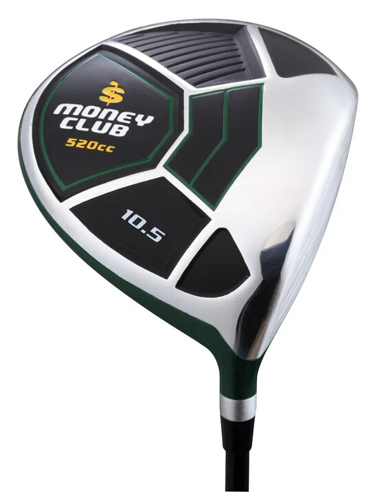 Mens Money Club GREEN 520cc 10.5° Golf Driver Regular Flex Graphite ...