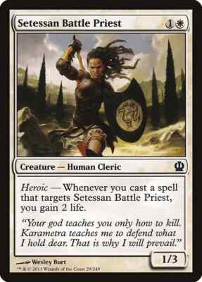 SETESSAN BATTLE PRIEST X 4 N/M- THEROS MAGIC THE GATHERING | eBay