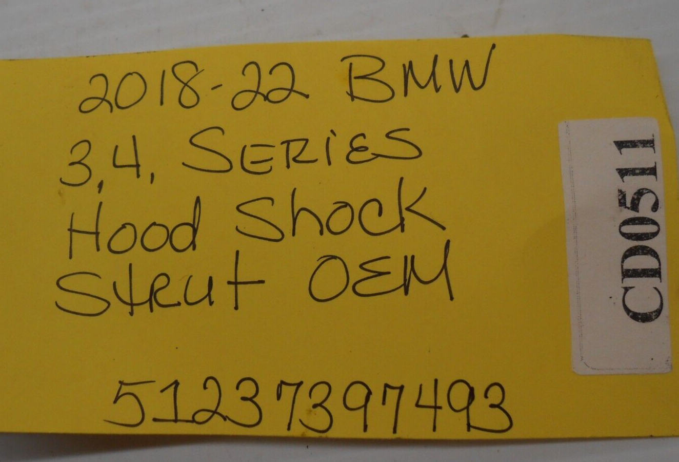 BMW X3, G20, G28 Front Gas Spring Strut Bonnet Stables 51237397493 ...