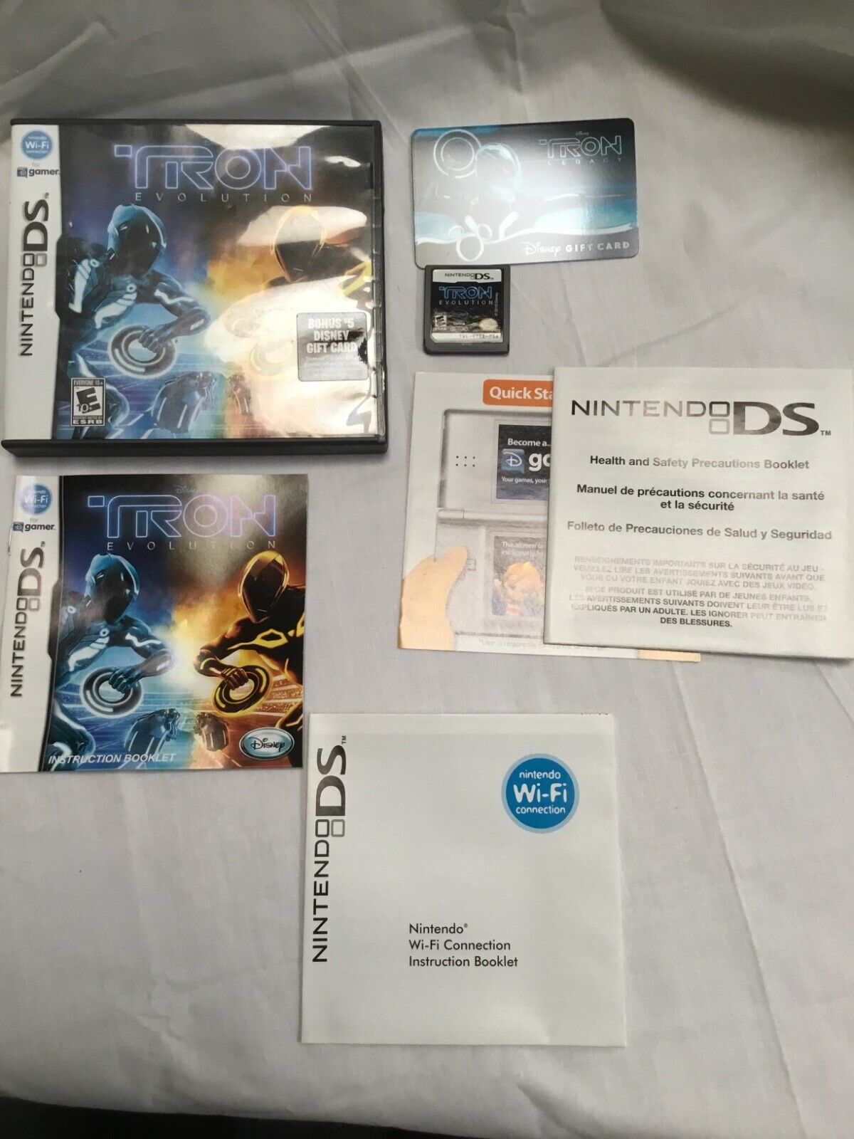NINTENDO DS TRON EVOLUTION GAME COMPLETE WITH GAME AND BOOK HUGE ...