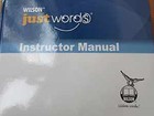 Wilson Just Words, Instructor Manual - Hardcover, by Wilson Language ...