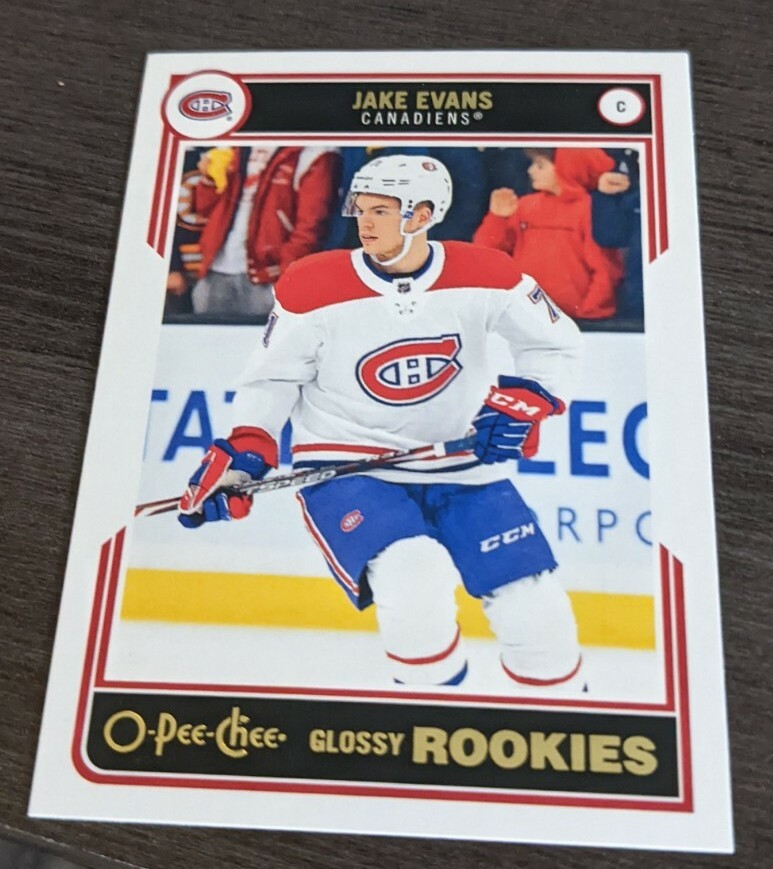 2020-21 JAKE EVANS O-PEE-CHEE GLOSSY ROOKIE CARD #R-9 | eBay