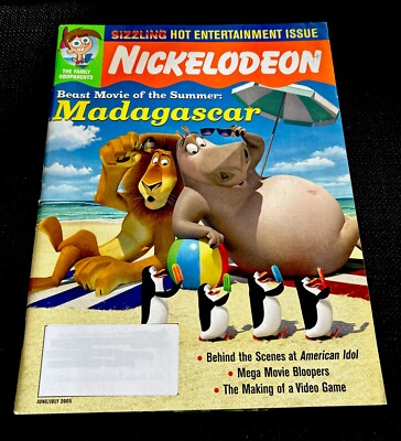 Madagascar Rare Nickelodeon Magazine 2004 With Movie Cards Alex Marty ...