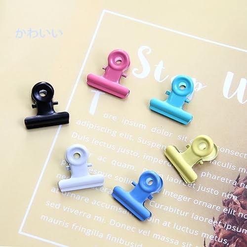 Set of 12 Cute Small Document File Clips, Metal Office Supplies ...