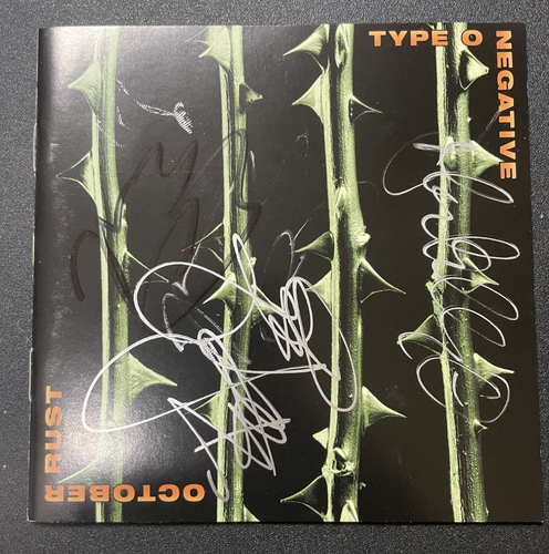 TYPE O NEGATIVE October Rust NO CD AUTOGRAPHED BY ALL 4 MEMBERS | eBay