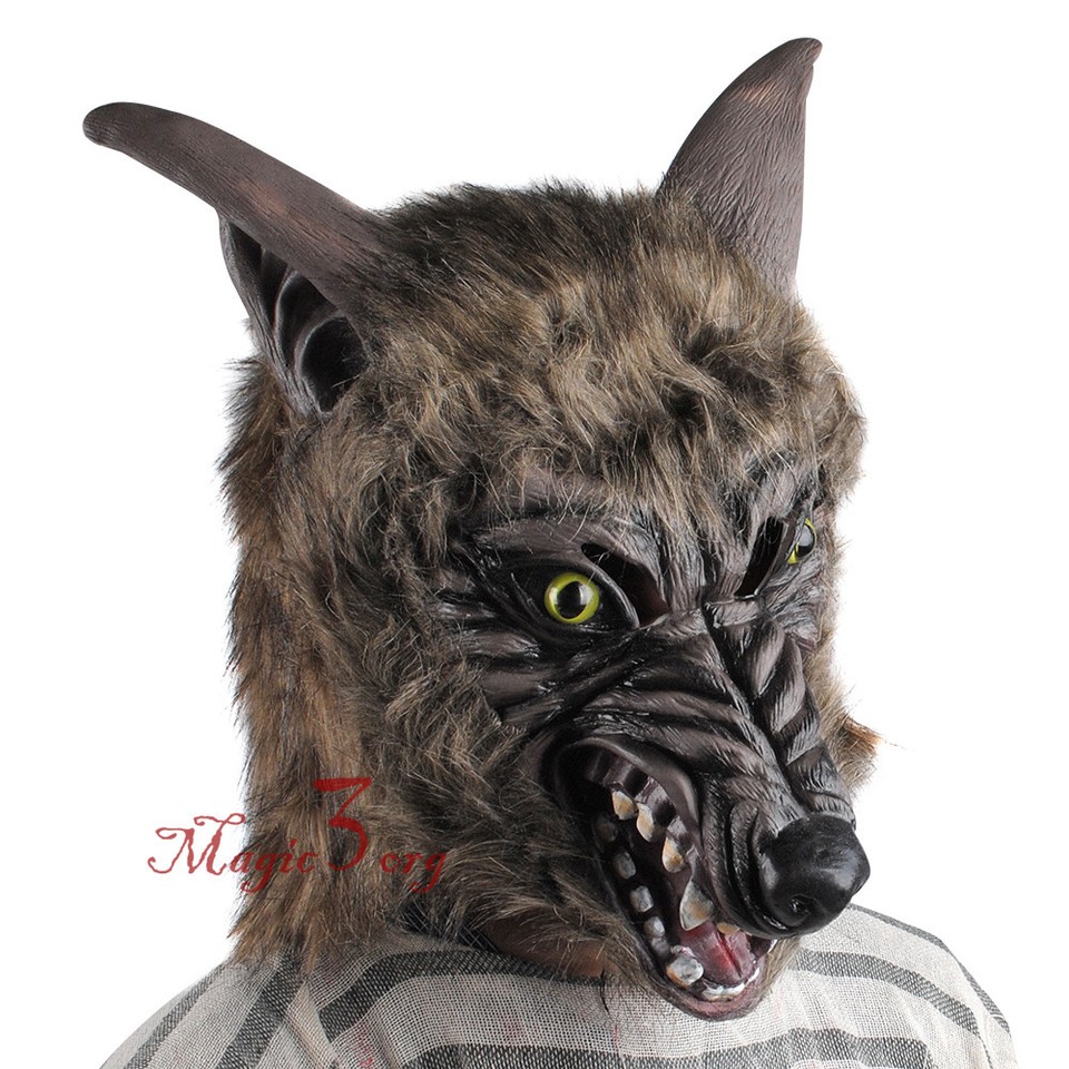 Devil Mask Wolfman Scary Werewolf Halloween Horror Kid Fancy Dress ...