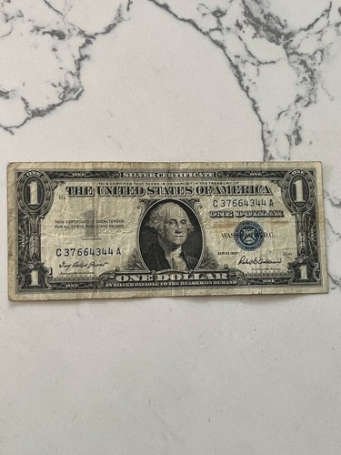 1957 Blue Seal $1 Dollar Silver Certificate RARE US One Dollar Bill | eBay