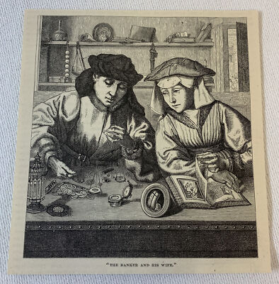 1878 magazine engraving ~ THE BANKER AND HIS WIFE | eBay