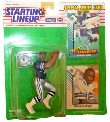 1993 Starting Lineup HOF Michael Irvin Dallas Cowboys NFL Figure ...