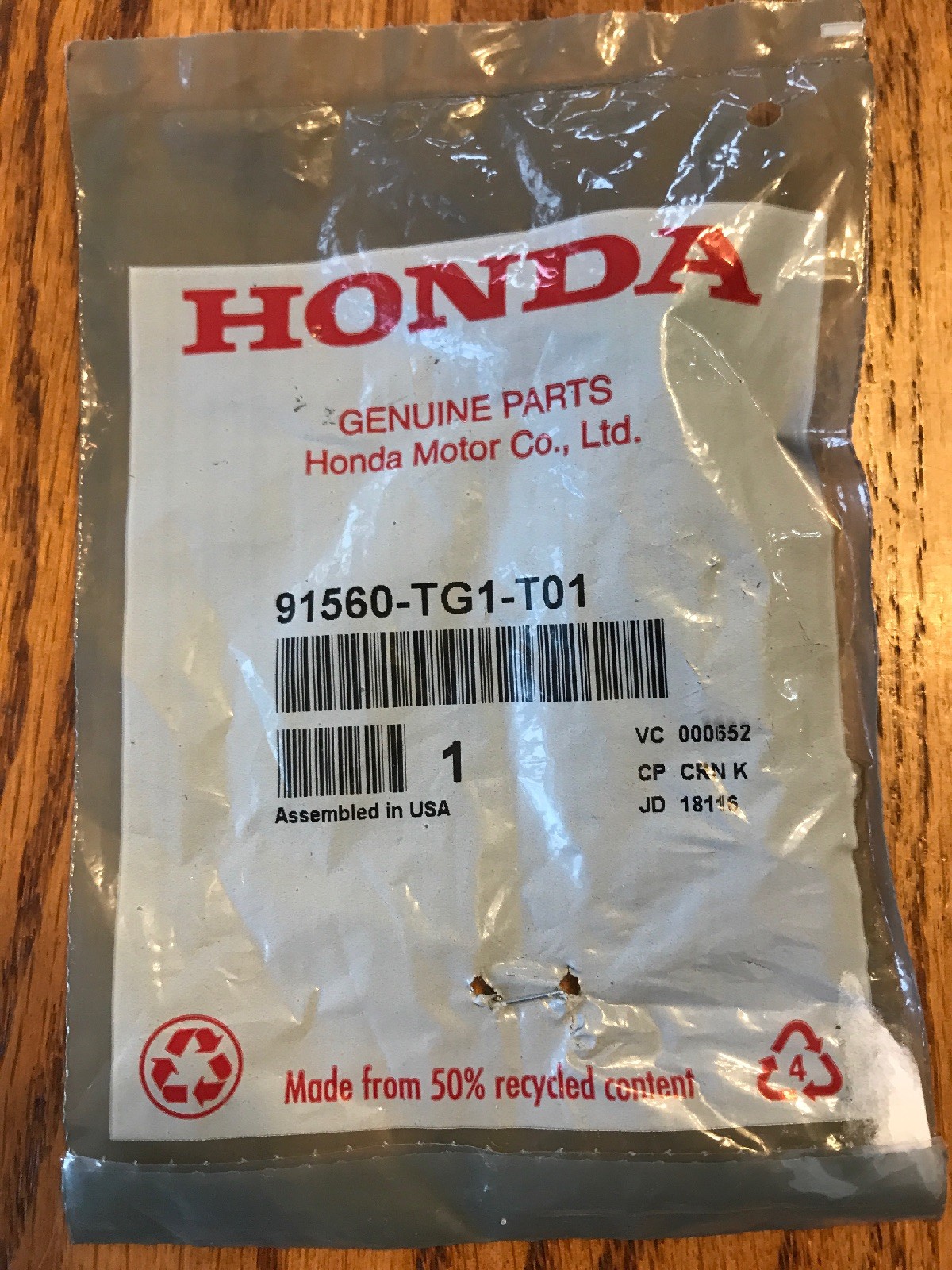 Genuine Parts Honda Motor 91560-TG1-T01 QTY1 Ships N 24h | eBay