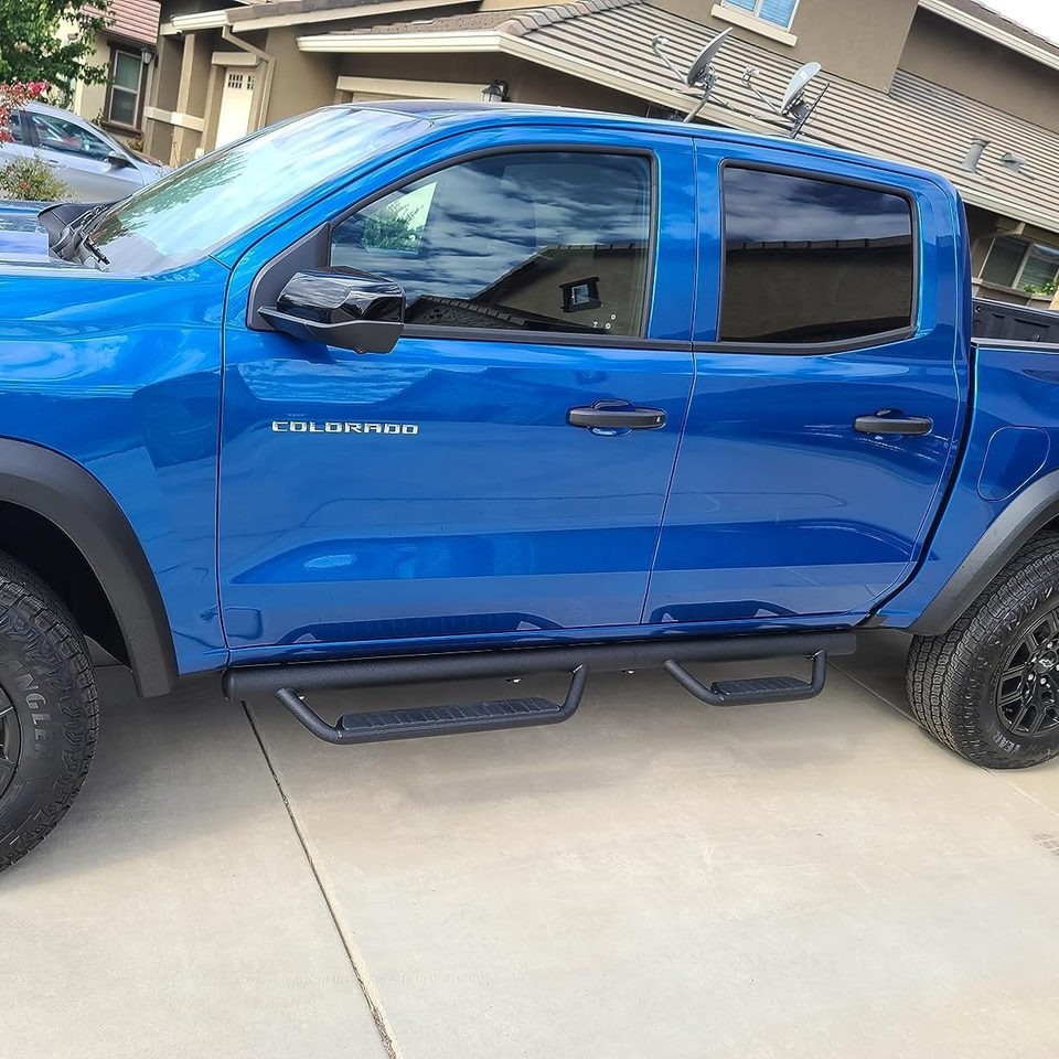 2015-2025 Chevy Colorado Crew Cab Drop Down Side Step Rock Slider ...