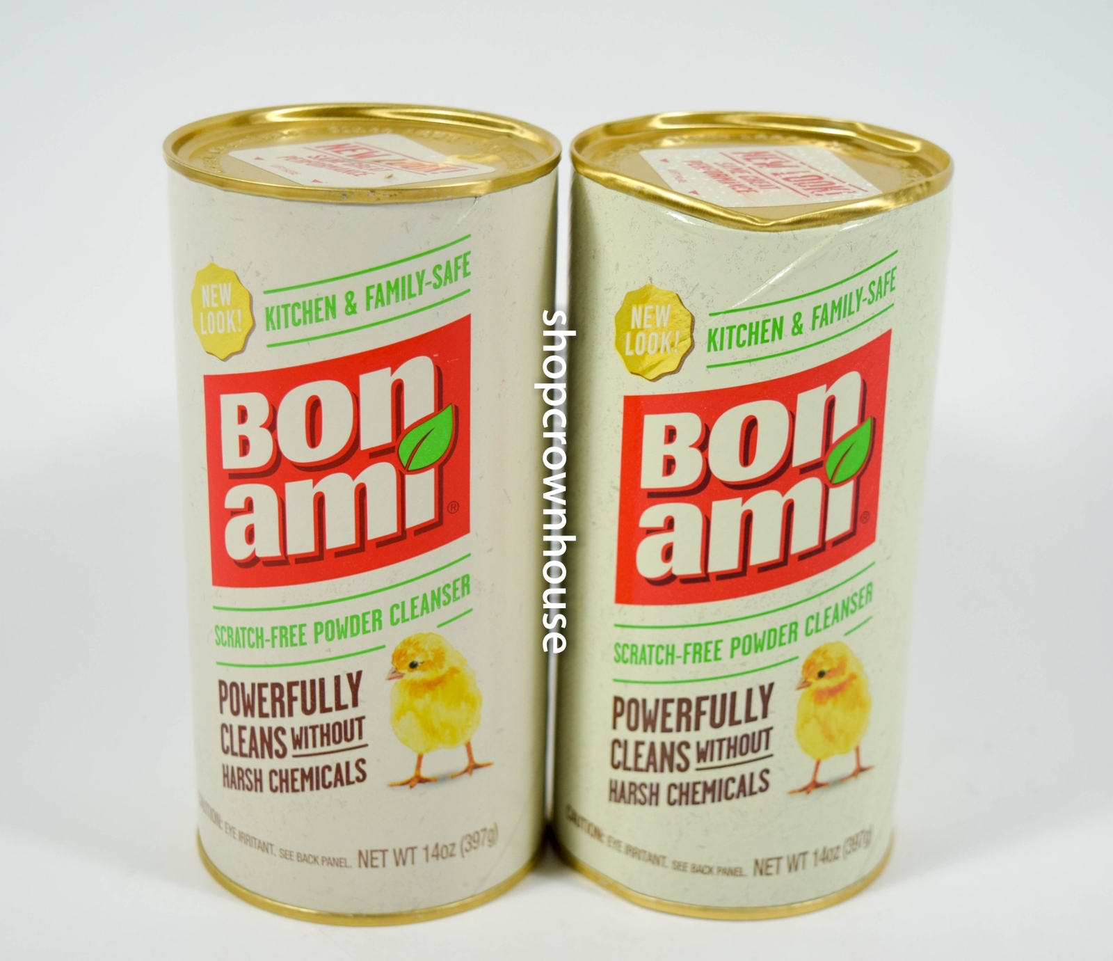 2 Bon Ami Powder Cleanser Non-Scratch for Kitchen Cookware Bath 14 oz ...