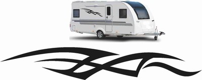 2x Wohnwagen Aufkleber Wohnmobil Autoaufkleber Caravan Sticker 120cm ...