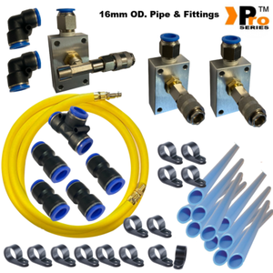 Pro Series Workshop Air Line Starter Kit-Air Line Fittings-9m Kit-Euro ...