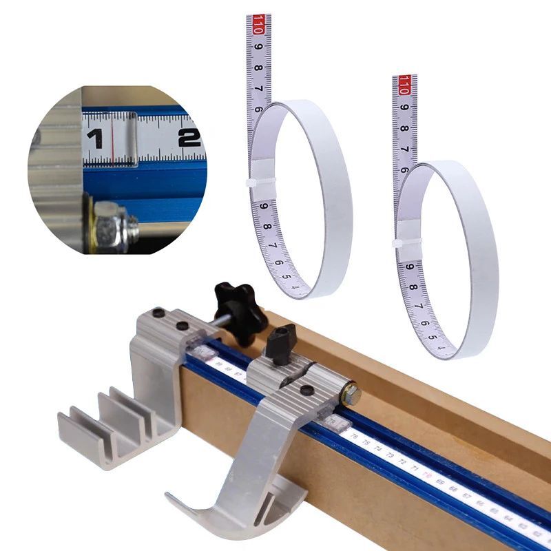 Miter Track Tape Measure Metric Steel Ruler Miter Saw Scale For T-track ...
