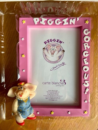 Piggin Gorgeous Piggin Carte Blanche Photo Frame Boxed Vintage | eBay