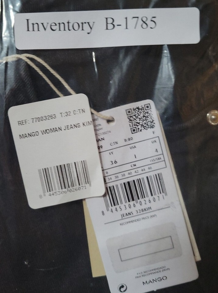 Mango Kim Super Skinny Push Up Low Waist Jeans EUR 32/ US 1 NWT Free ...