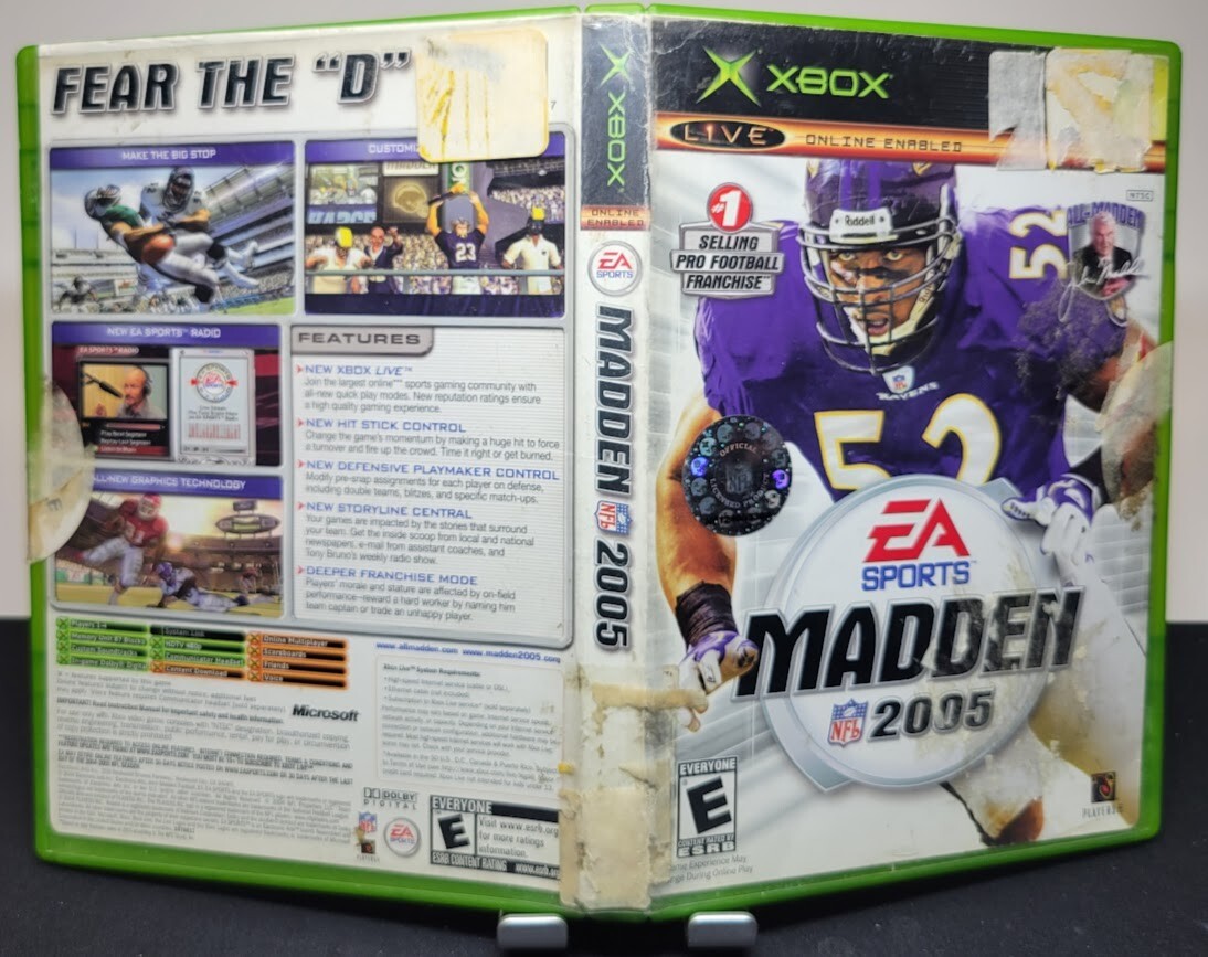 Madden NFL 05 EA Sports Microsoft Xbox COMPLETE IN BOX TESTED FREE ...