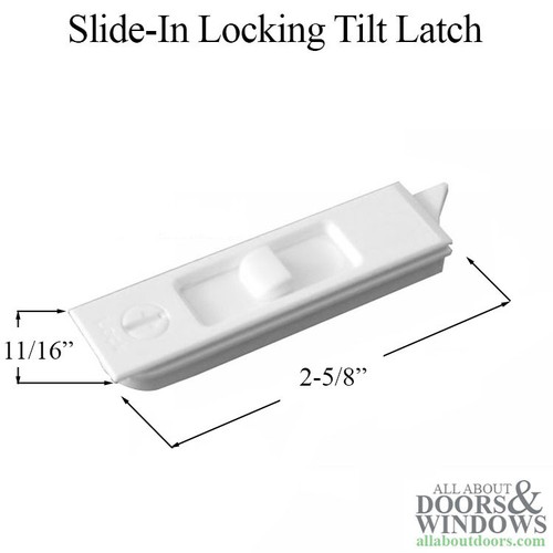 Locking Tilt Latch Left Hand Tilt Latch 2-5/8 Inch Slide In Square ...