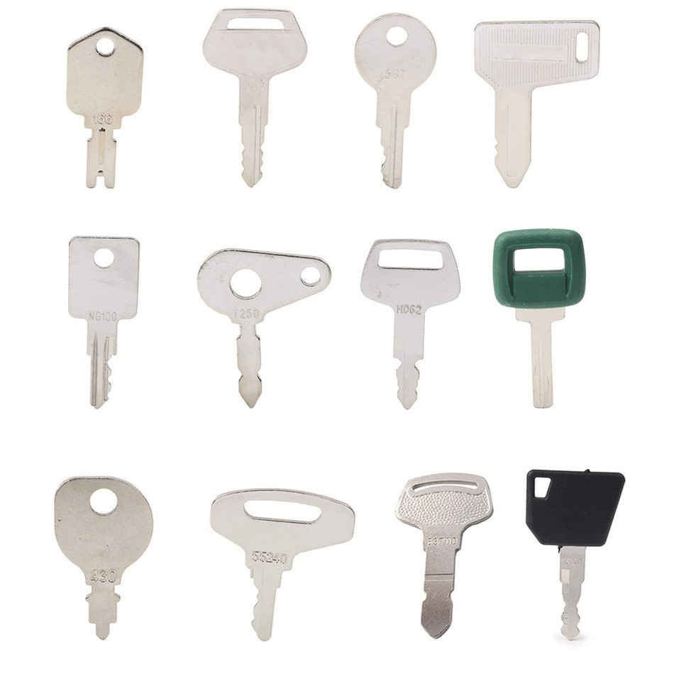 Heavy Equipment Construction Ignition Key Set 12 Keys Fit Caterpillar ...