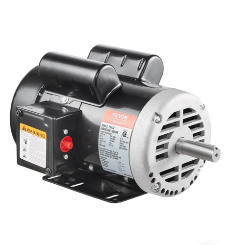 VEVOR 5HP Air Compressor Electric Motor 230V 25Amp 56HZ Frame 3450RPM ...
