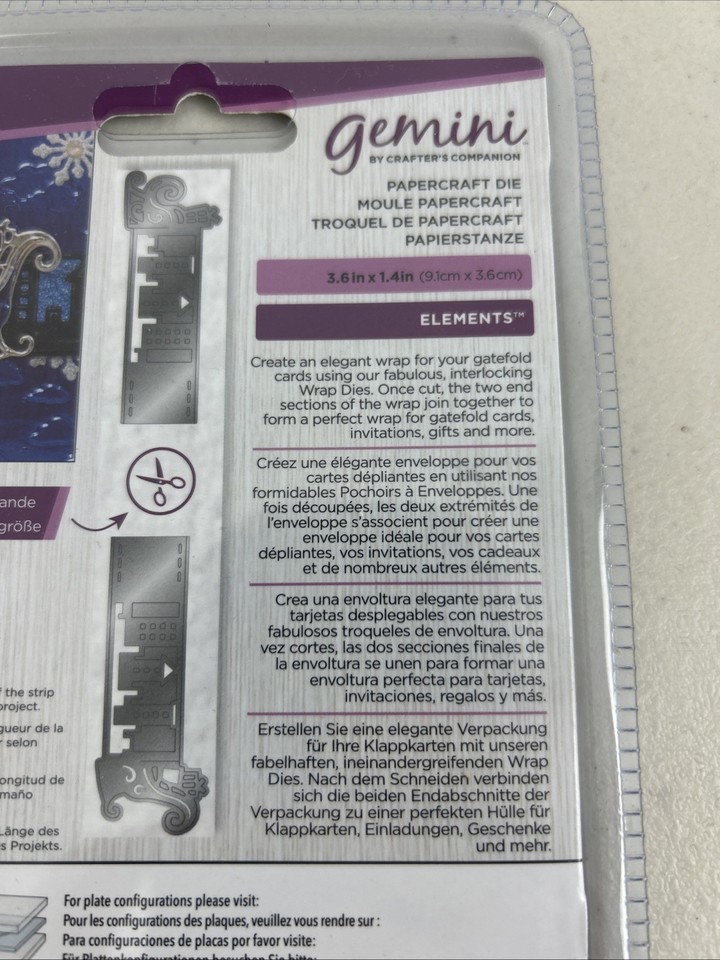 Gemini Elements Santa Sleigh Wrap Around Dies for Gate Card A2 Belly Band Design 709650894860| eBay