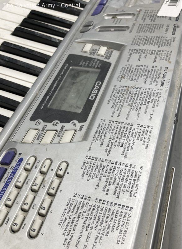 Casio CTK-496 Silver Portable Musical Instrument Electronic Keyboard ...