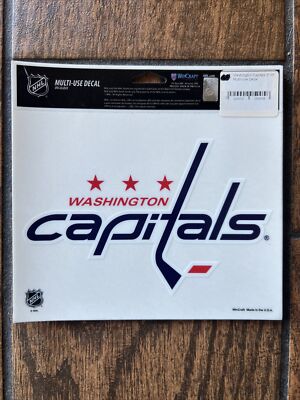 Washington Capitals 5x6 MULTI-USE DECAL PERFECT FOR CAR WINDOWS NHL ...