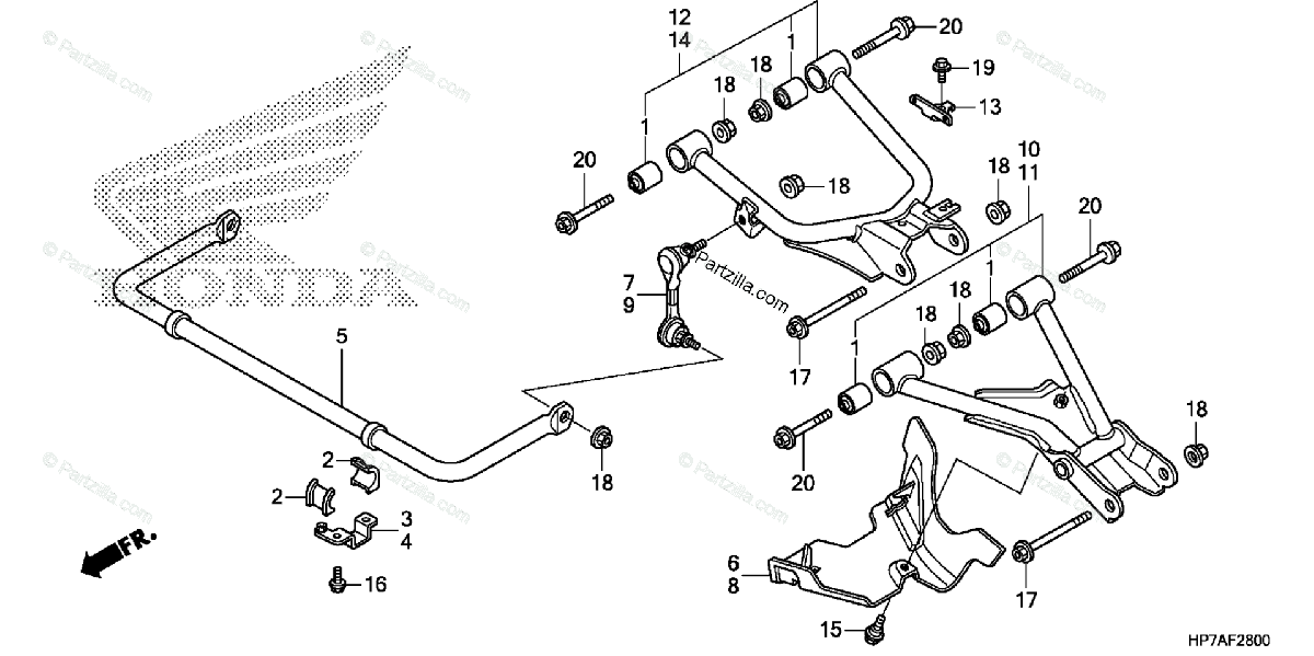 Honda OEM Part 52309-HP7-A00 | eBay
