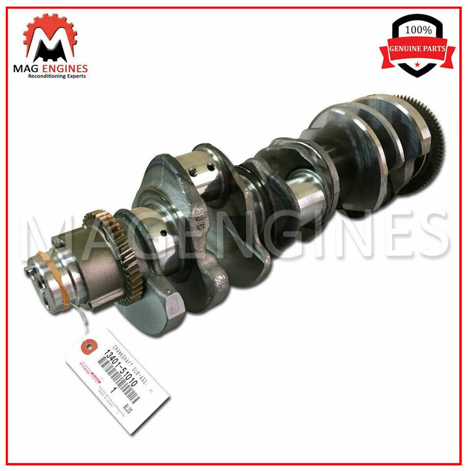 13401-51010 GENUINE OEM CRANKSHAFT 1VD-FTV V8 FOR LAND CRUISER LX450D ...