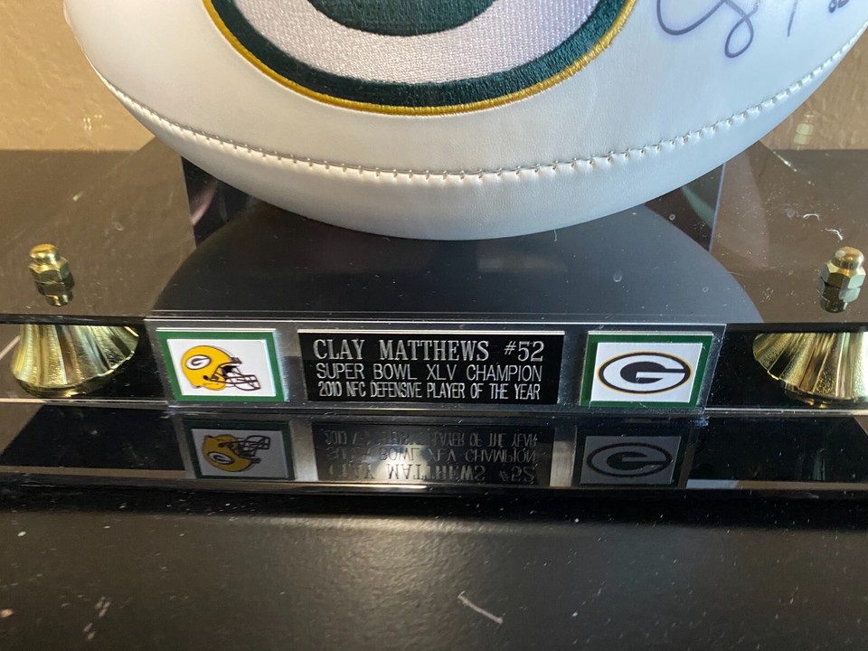 Clay Matthews Hand-Signed Autographed Official LOGO Football W /CASE | eBay