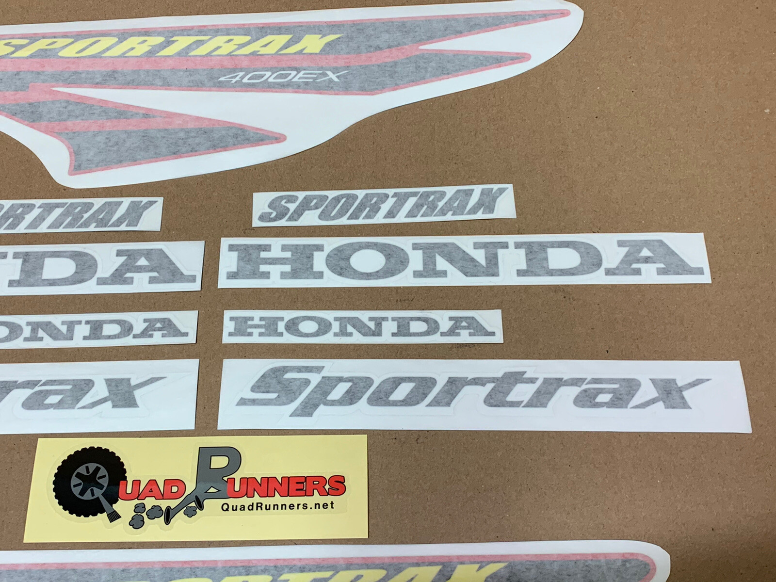 99-04 HONDA 400EX PLASTICS STICKERS DECALS OEM REPLACEMENT RED BLACK ...